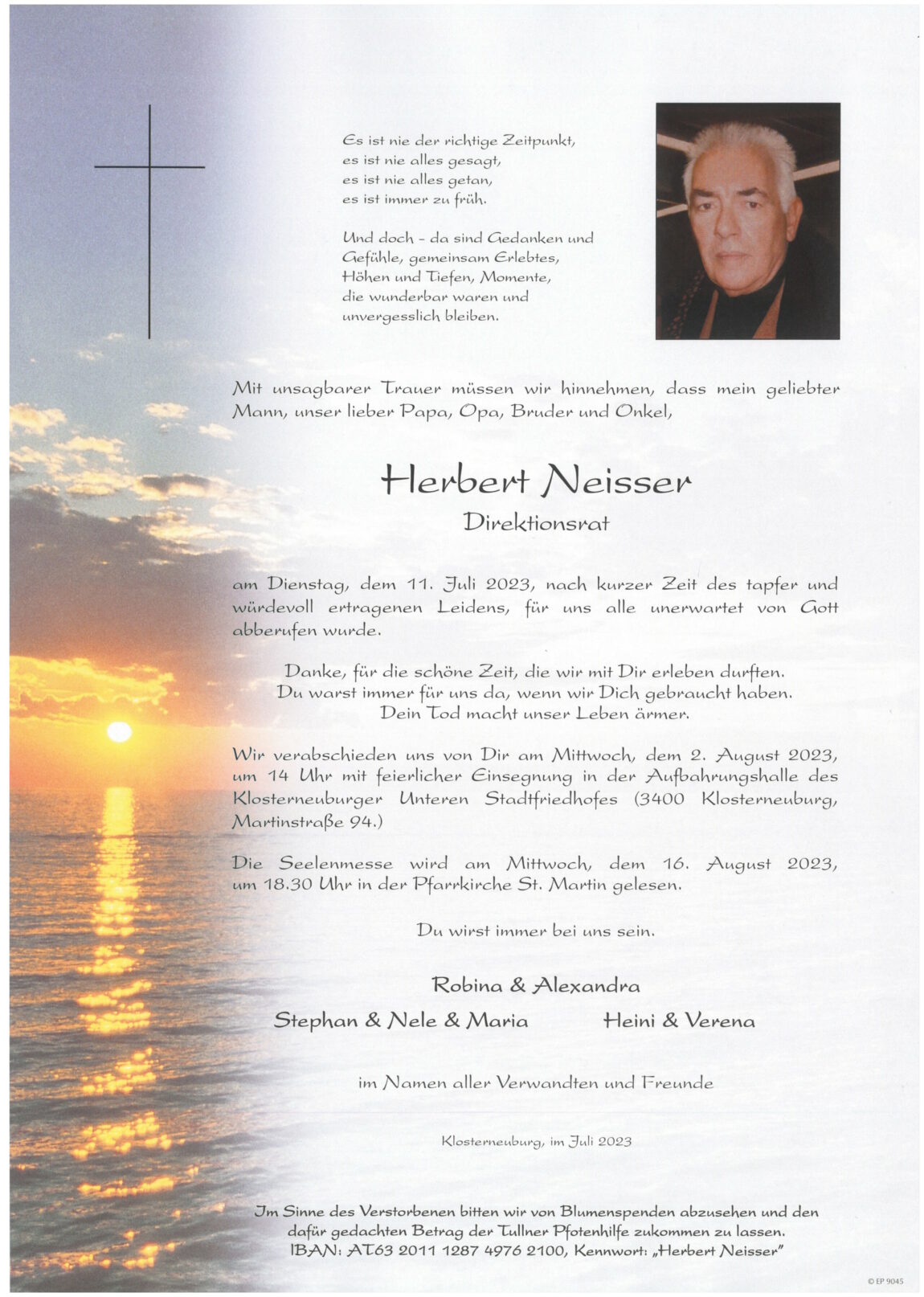 Aktuelle Sterbefälle – Bestattung Fuchs